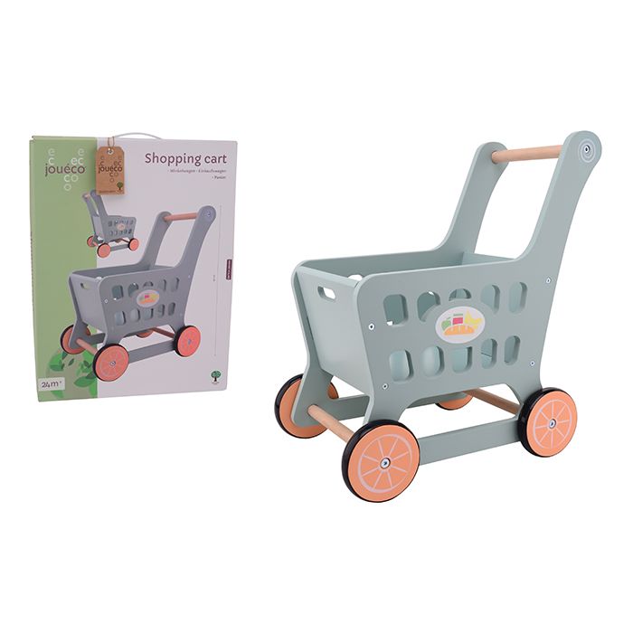 Houten winkelwagen